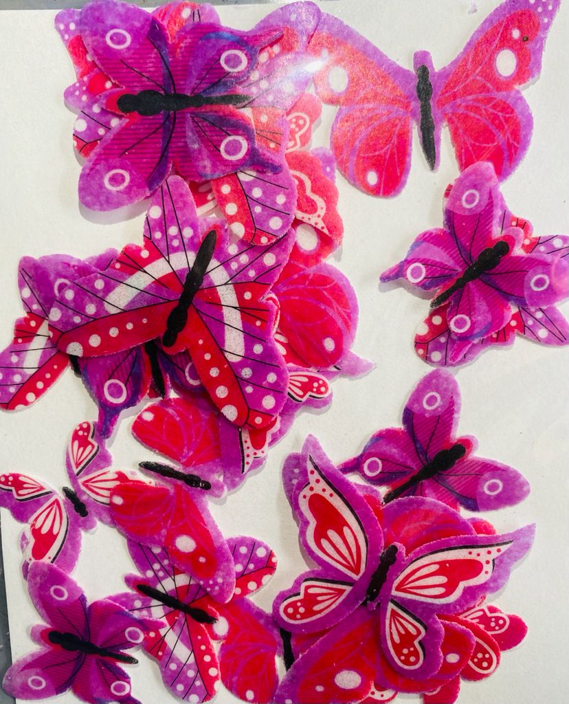 Edible butterfly Wafer Paper - Pink – Baker Bazaar
